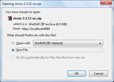Struts File Download Tutorial